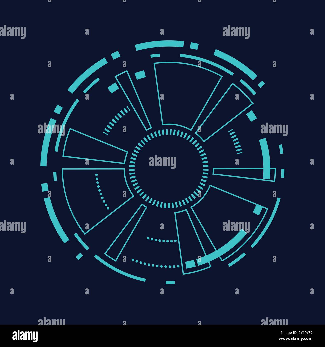 sci fi circle frame modern user interface element Technology futuristic ...