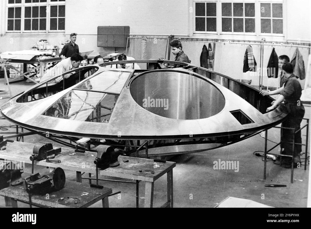 AVIATION FLYING SAUCER TYPE FOR BELGIUM ; 28 JUNE 1962 Stock Photo - Alamy