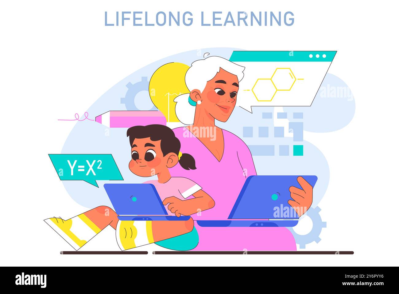 Lifelong learning. Modern education methodic. Online educational ...