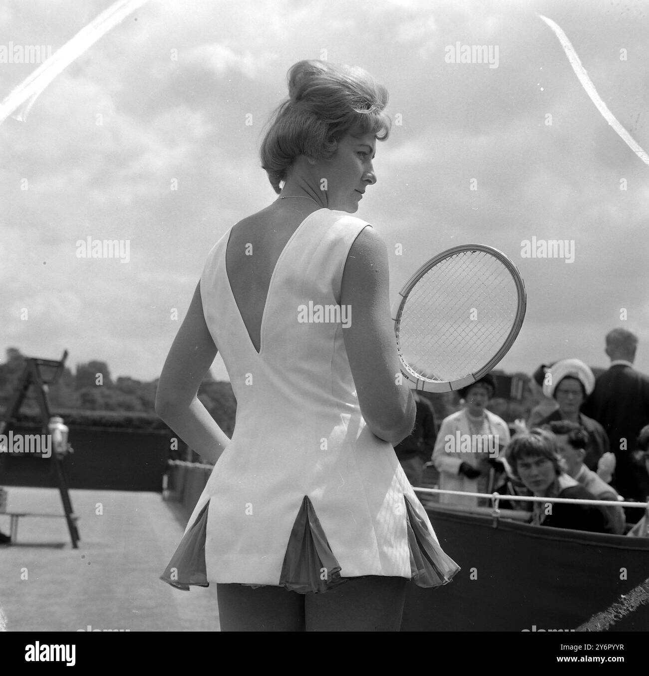 MRS GORDON FORBES - AT WIMBLEDON CHAMPIONSHIPS IN LONDON 26 JUNE 1962 ...