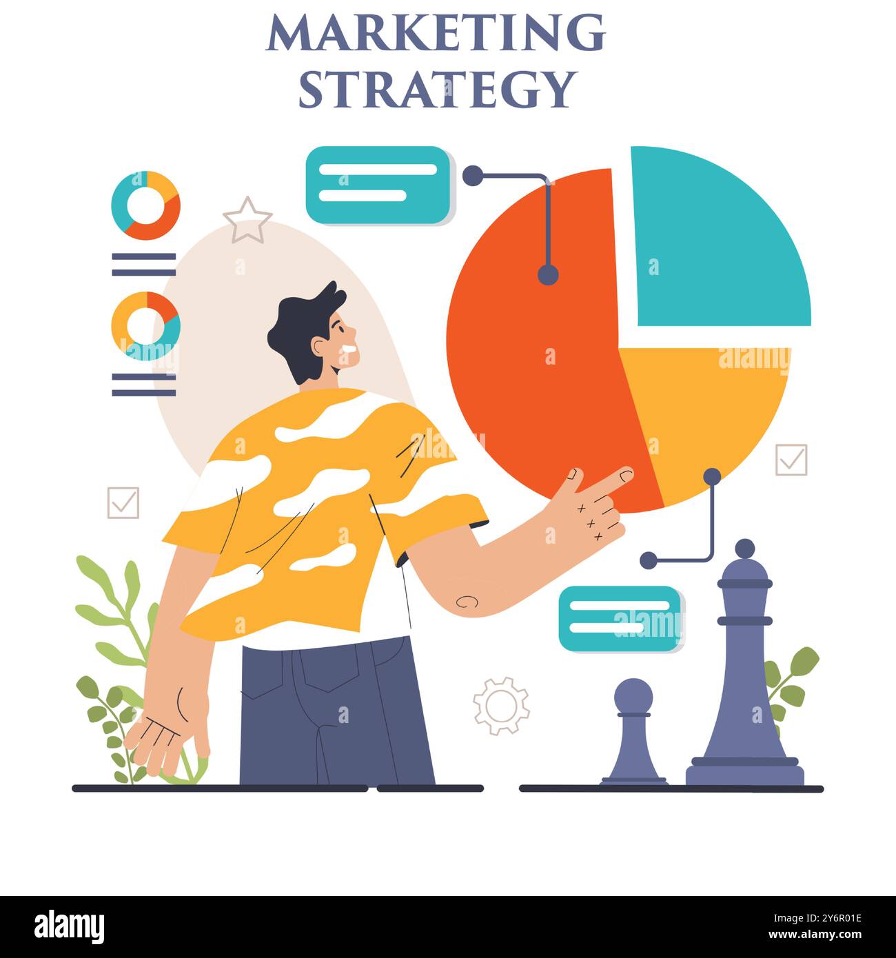 Marketing strategy development. Marketing campaign, commercial project ...