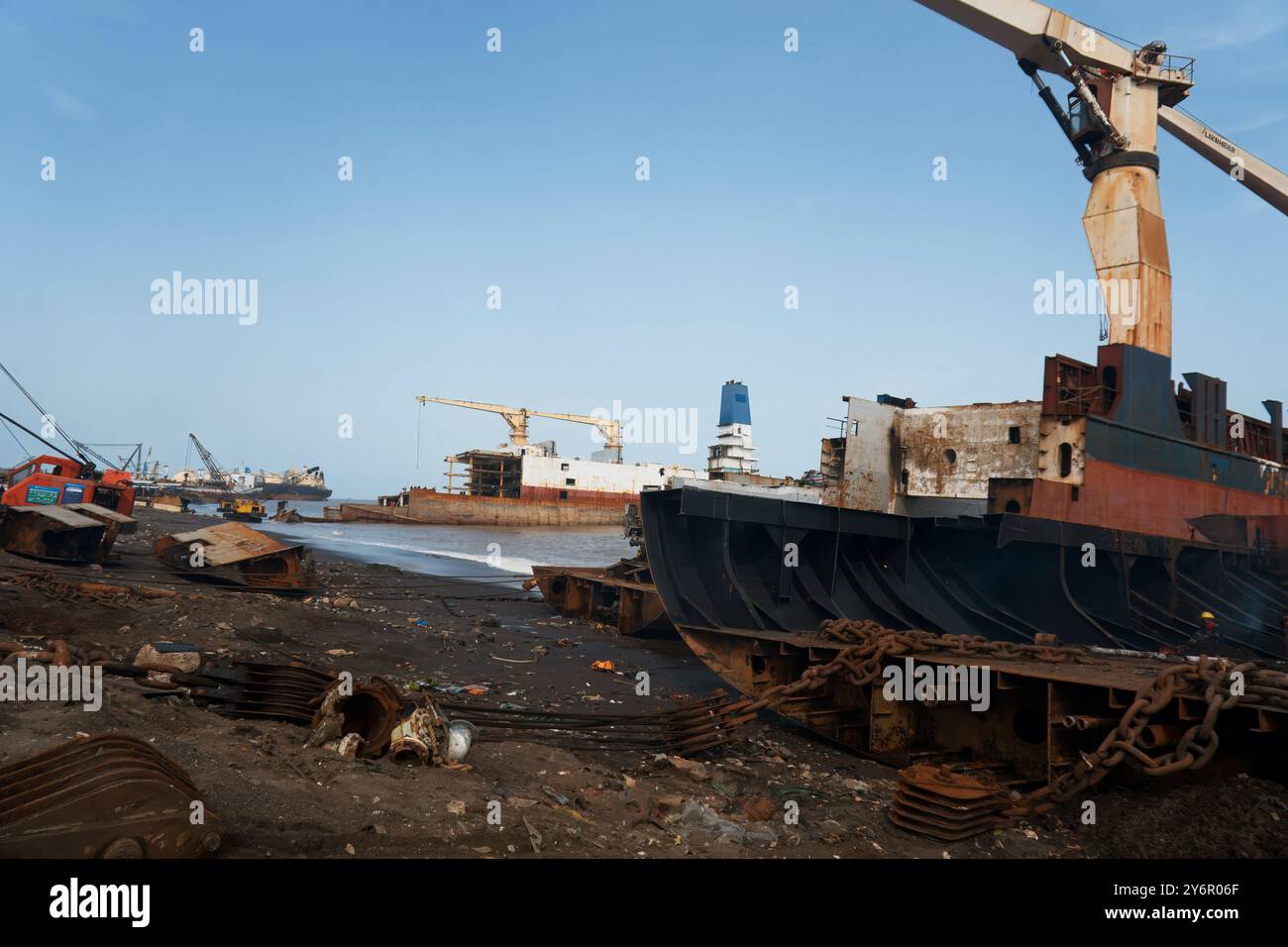 The Alang Industrial Area is currently engaged in active ship ...