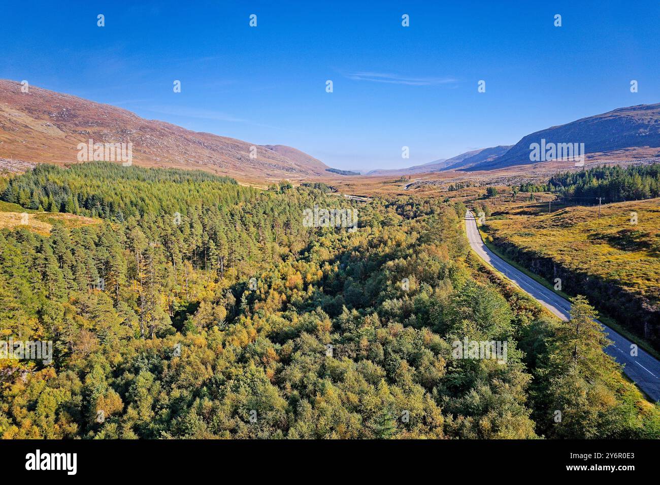 Corrieshalloch Gorge National Nature Reserve in late summer tree lined ...
