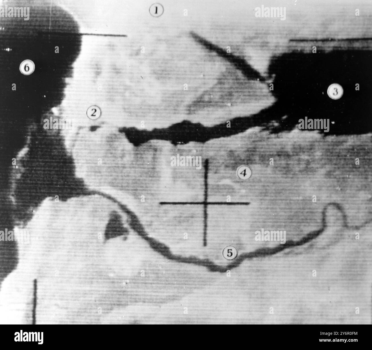 MAP OF EGYPT TAKEN FROM SPACE ROCKET ; 22 JUNE 1962 Stock Photo - Alamy