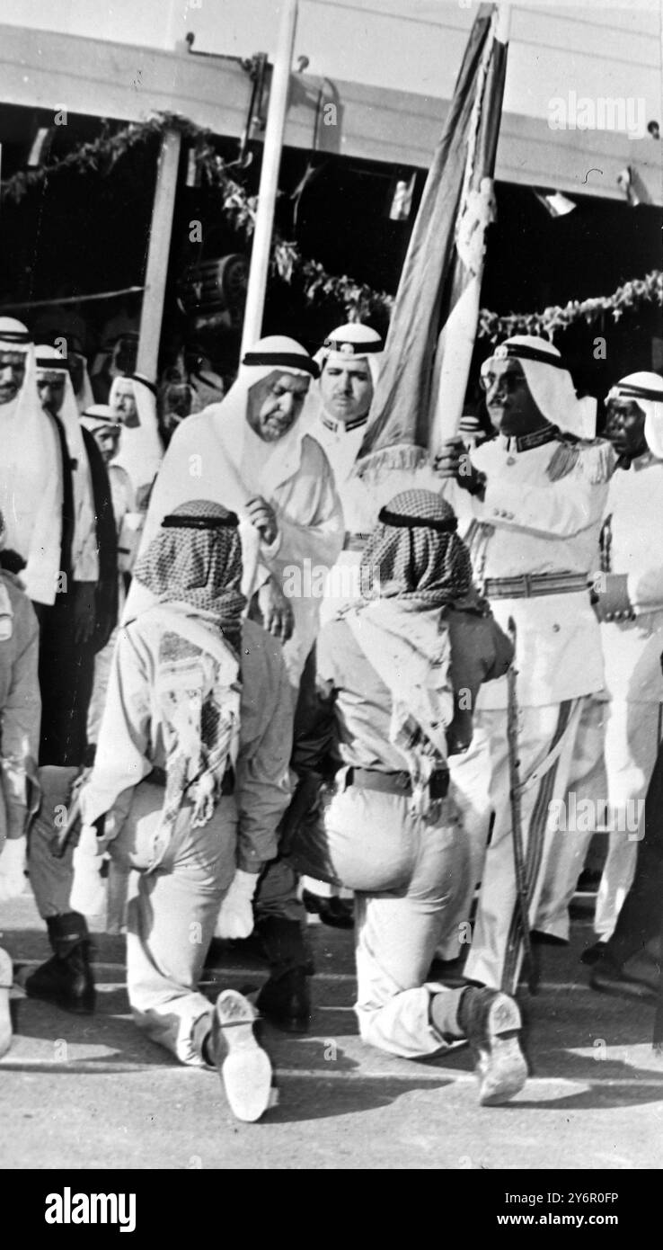 BRITISH ARMY DESERT GUARDS RECEIVED ON ANNIVERSARY DAY IN KUWAIT ; 22 ...