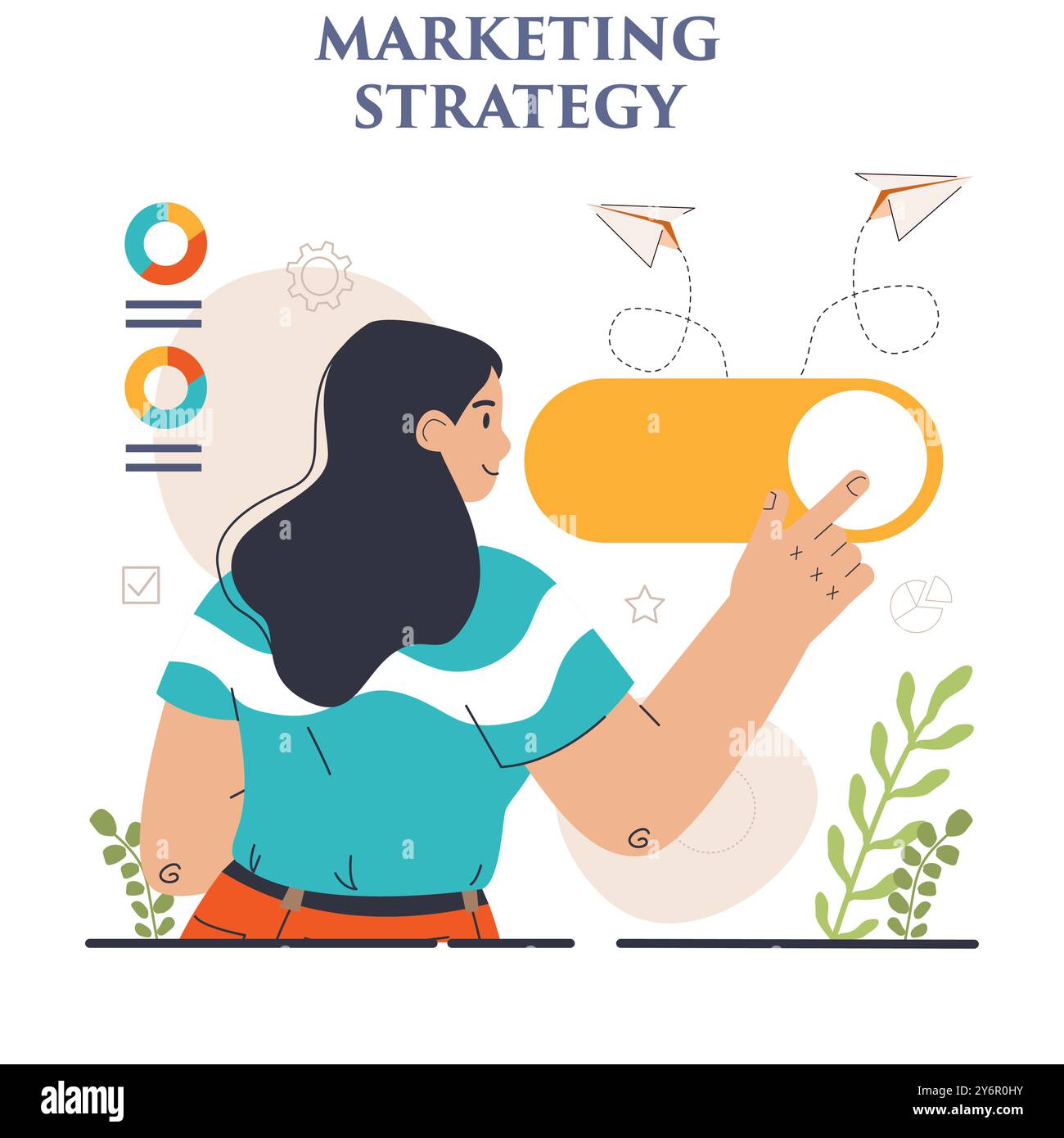 Marketing strategy development. Marketing campaign, commercial project ...