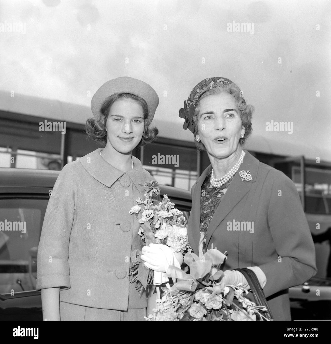 QUEEN INGRID AND PRINCESS ANNE-MARIE ARRIVE AT LONDON AIRPORT ; 20 JUNE ...