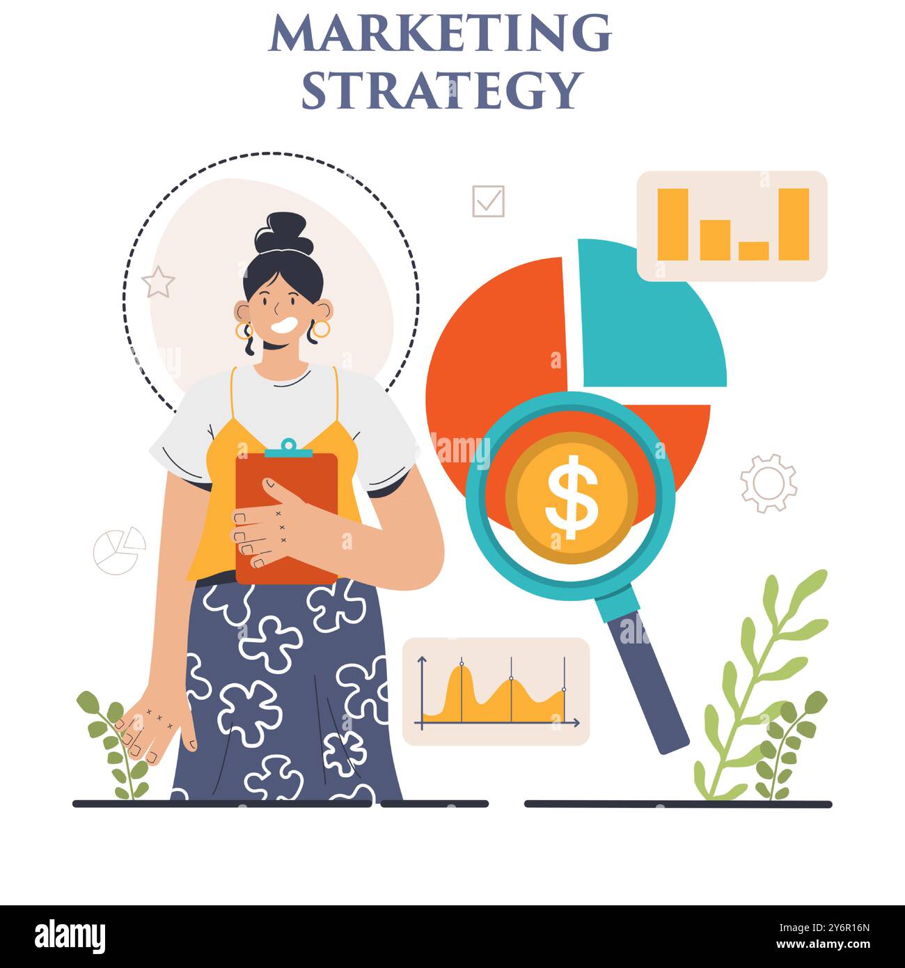 Marketing strategy development. Marketing campaign, commercial project ...