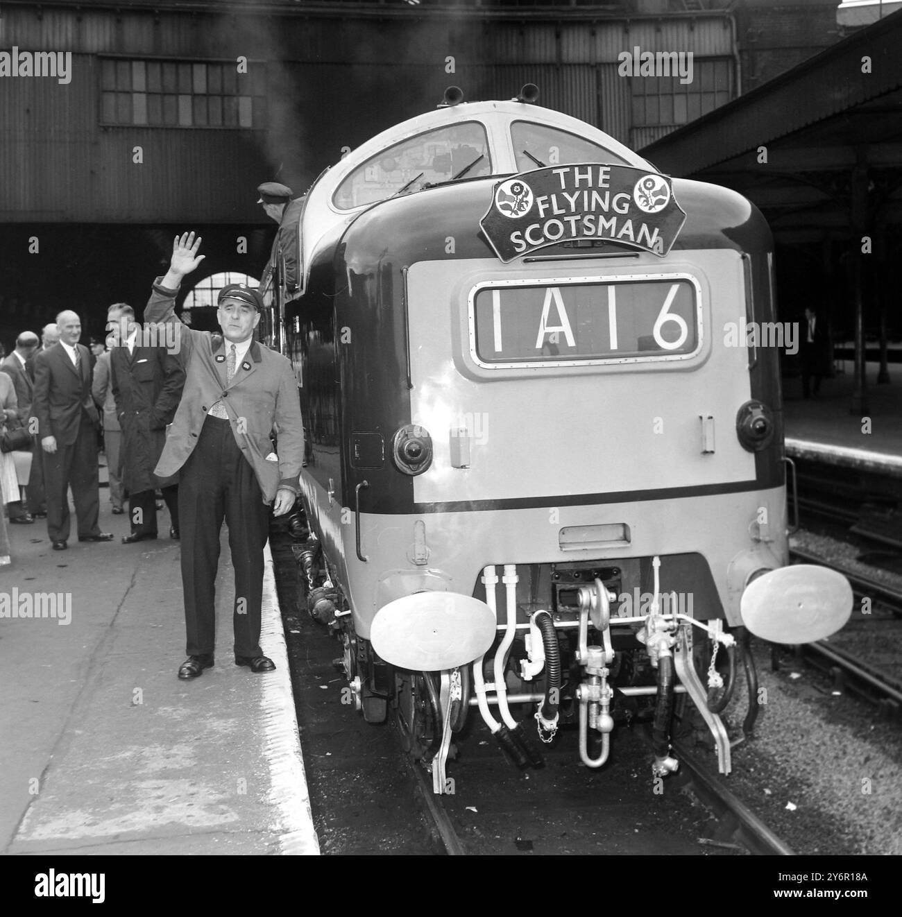 LORD CHARLES ELLINGTON WITH THE FLYING SCOTSMAN TRAIN / ; 18 JUNE 1962 ...