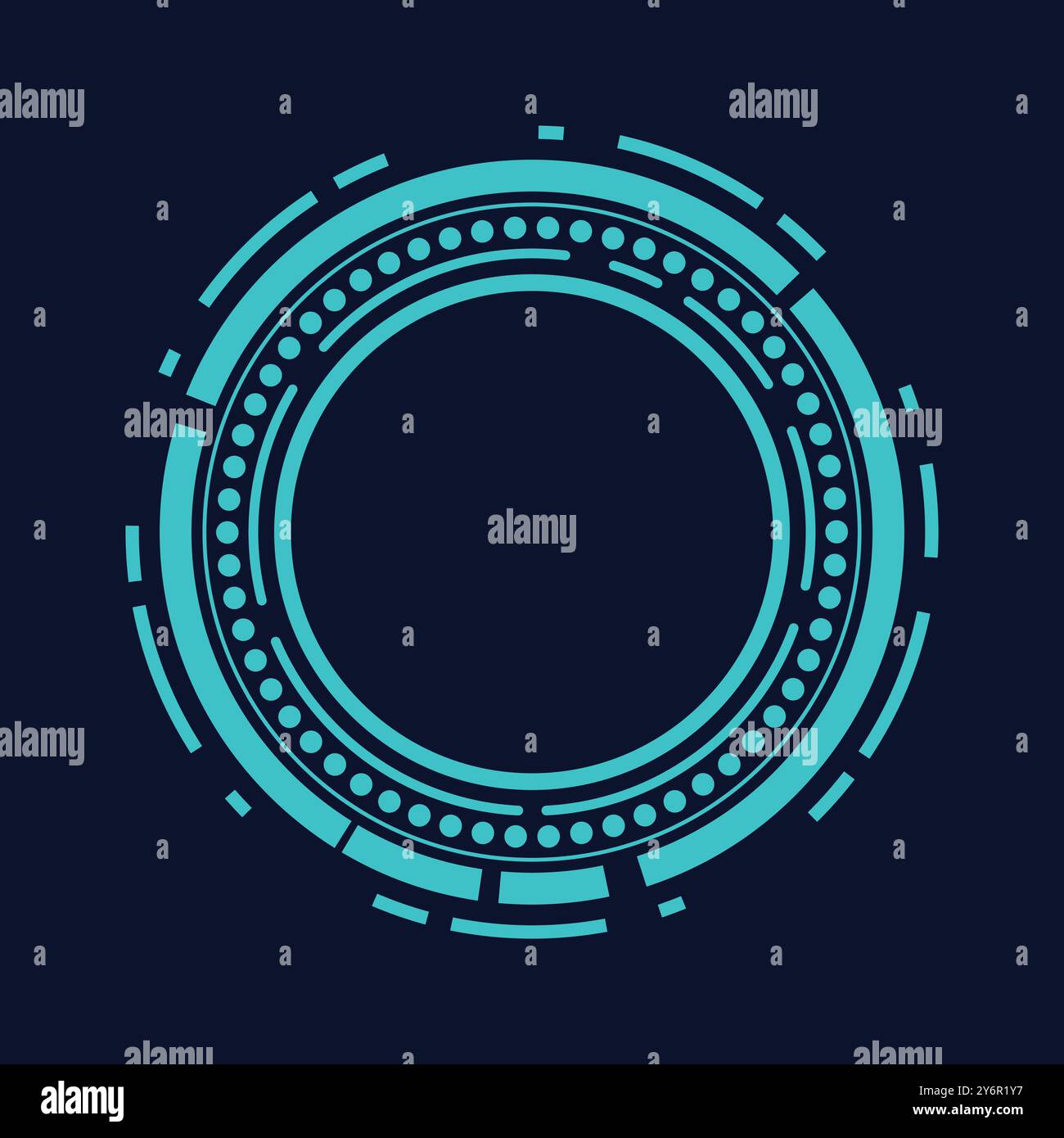 sci fi circle frame modern user interface element Technology futuristic ...