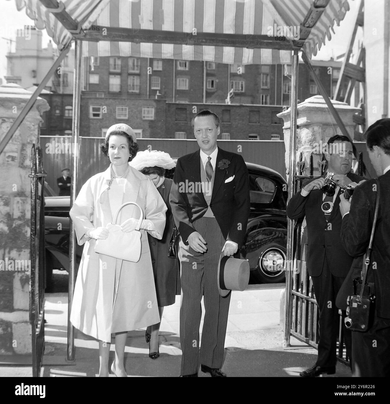 PRINCE GEORGE & PRINCESS ANNE ARRIVE FOR ANTHONY FORBES WEDDING IN ...