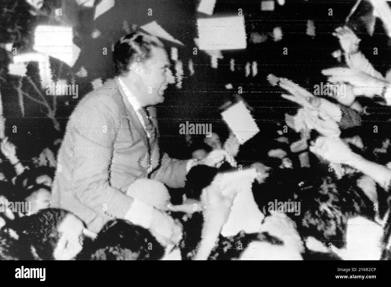 FERNANDO BELAUNDE TERRY IN LIMA / ; 12 JUNE 1962 Stock Photo - Alamy