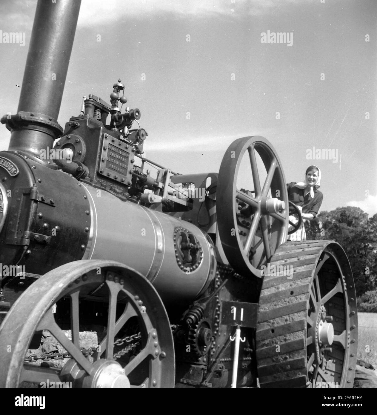 Negative steam traction engine hi-res stock photography and images - Alamy