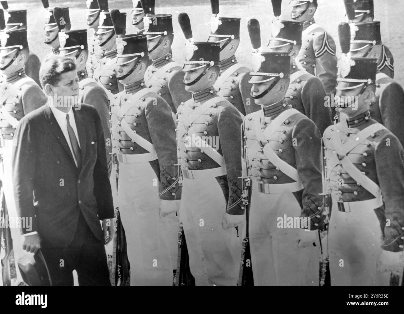US AMERICAN PRESIDENT JOHN F KENNEDY AT WEST POINT MILITARY ACADEMY ...
