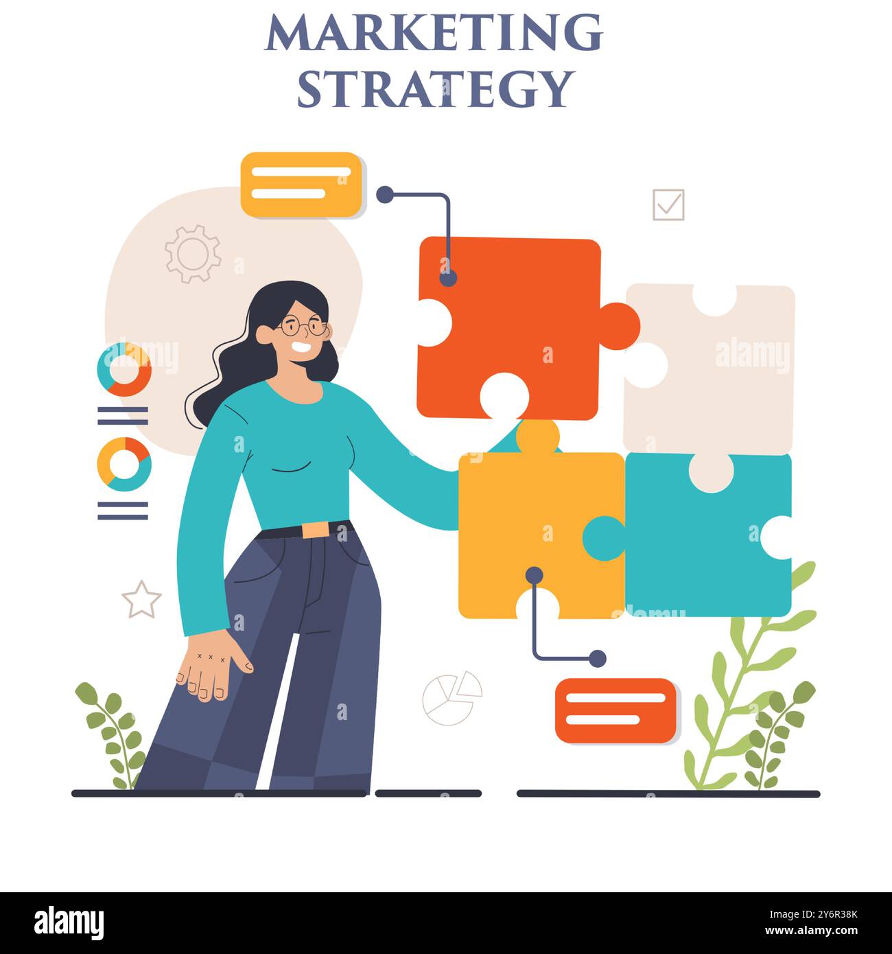 Marketing strategy development. Marketing campaign, commercial project ...