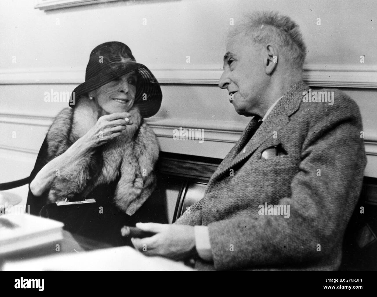 POET ILYA EHRENBURG TALKS TO DANISH AUTHORESS KAREN BLIXEN IN ...