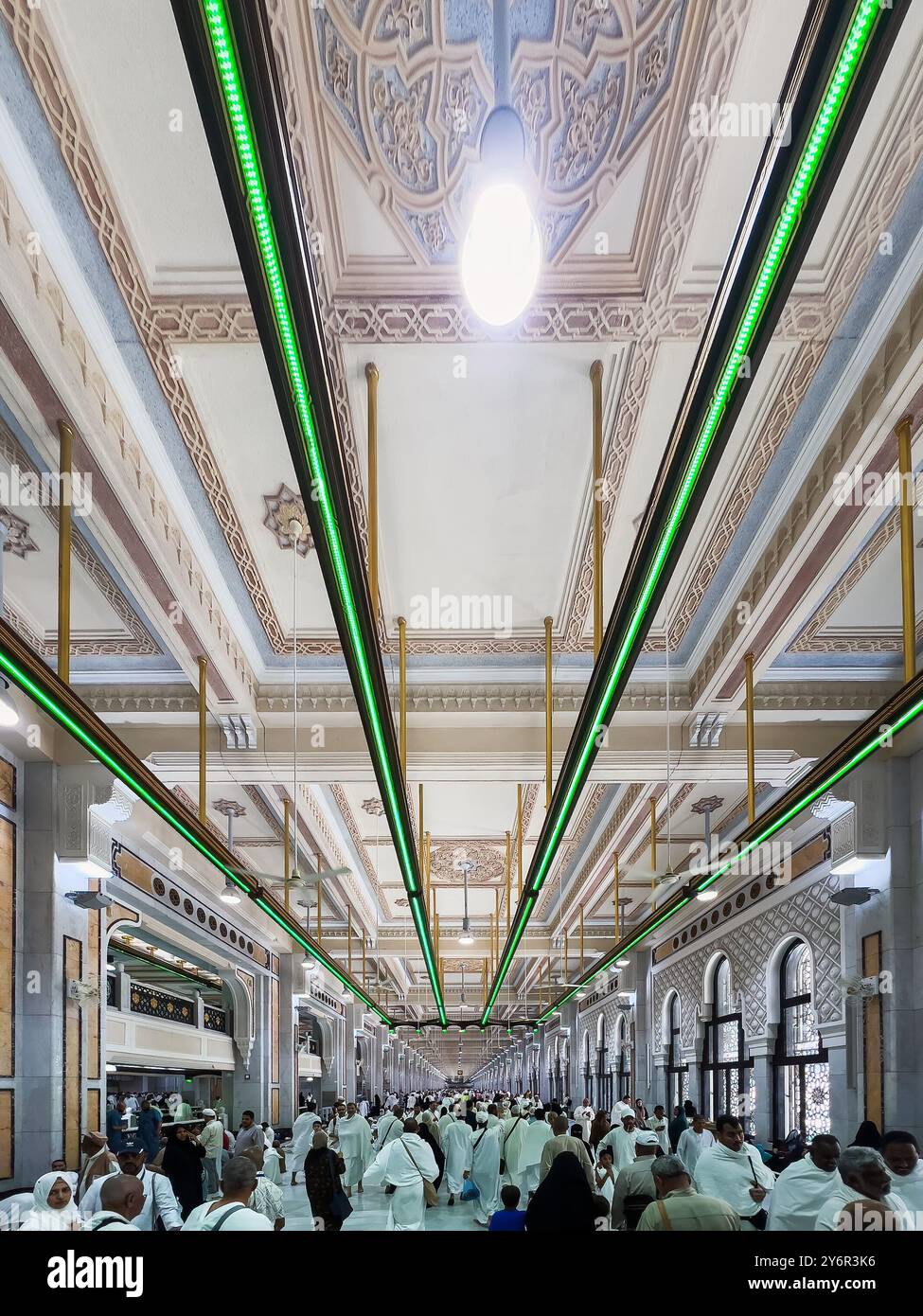 Saudi Arabia, Makkah 18 May 2024. Muslim pilgrims perform saei (brisk ...