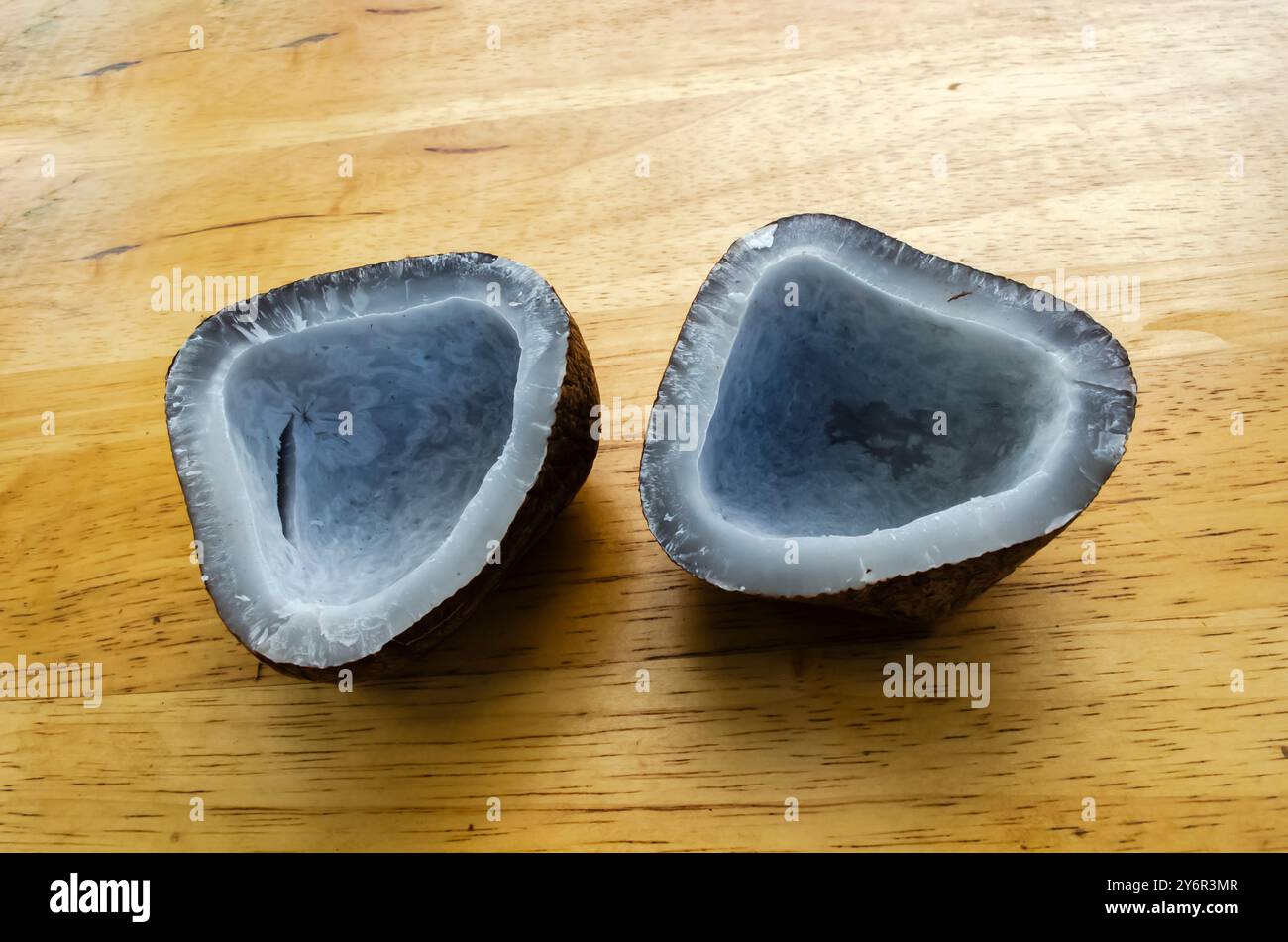 Old dried coconut Stock Photo - Alamy