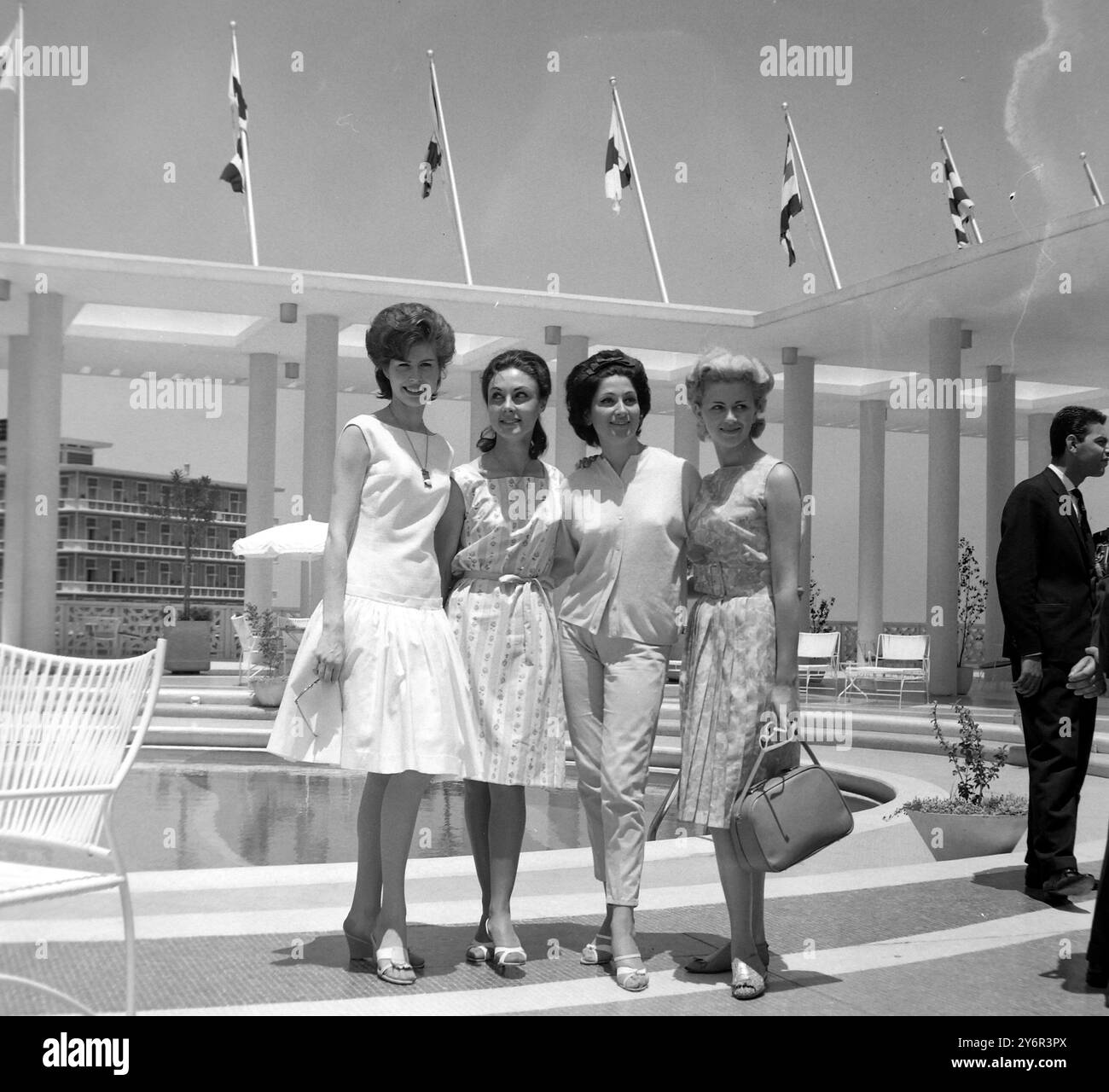 MISS EUROPE CONTESTANTS IN BEIRUT / ; 1 JUNE 1962 Stock Photo - Alamy