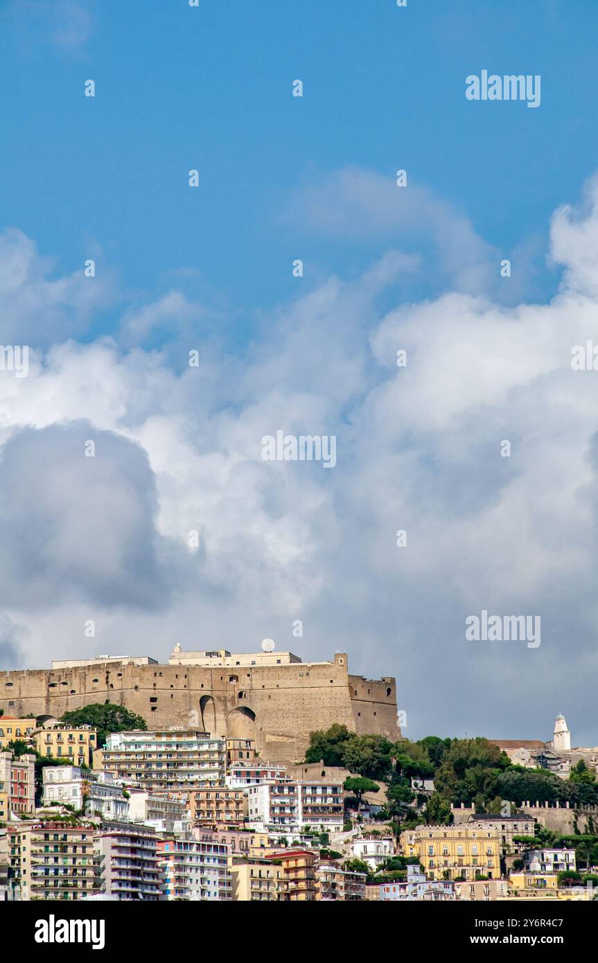 Castel Sant'Elmo Naples with buildings of the Vomero district on the ...