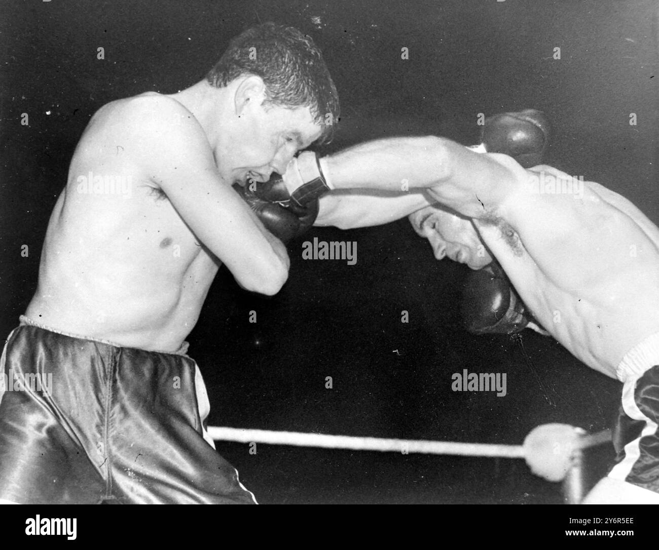 BOXER DON FULLMER WITH TERRY DOWNES FIGHTING / ; 23 MAY 1962 Stock ...