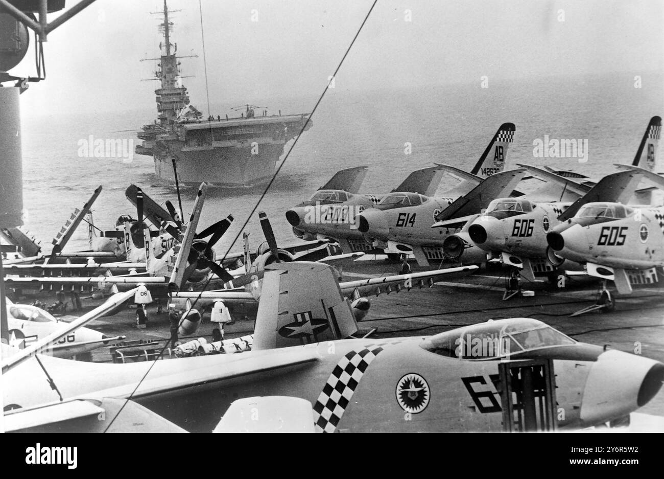 US NAVY CARRIER FRANKLIN ROOSEVELT DURING EXERCISES ; 21 MAY 1962 Stock ...