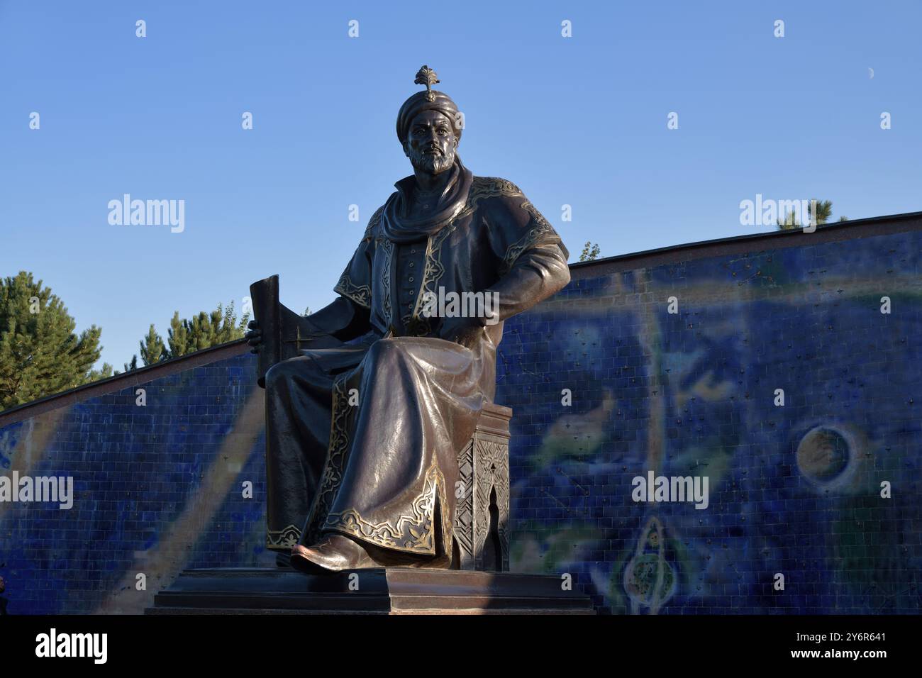 Samarkand, Uzbekistan - Sept 10, 2024: Monument to the outstanding ...