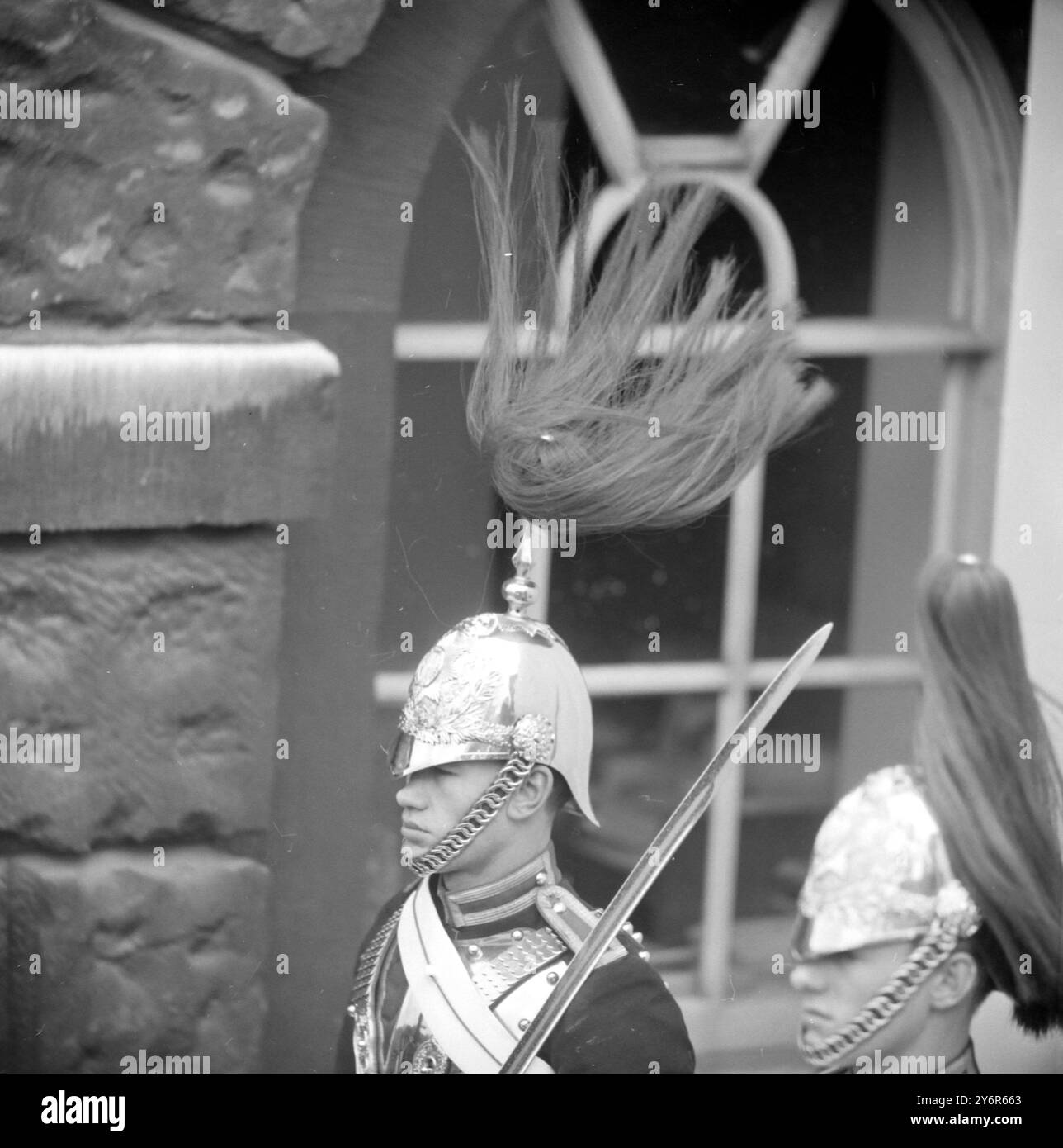 BRITISH ARMY ROYAL HORSE GUARDS REHEARSALS TROOPING THE COLOUR ; 19 MAY ...