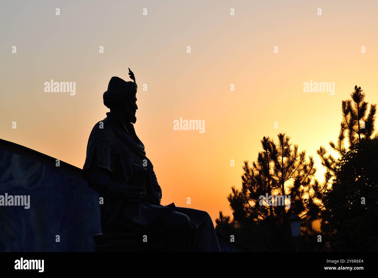 Samarkand, Uzbekistan - Sept 10, 2024: Monument to the outstanding ...