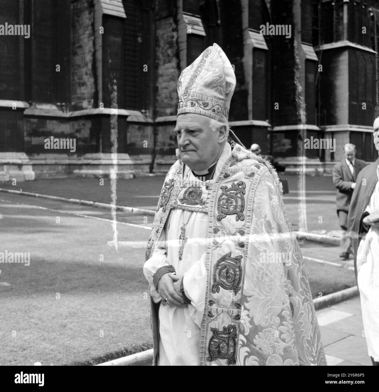 CHURCH CONVOCATIONS - ARCHBISHOP OF CANTERBURY MICHAEL RAMSEY CLOSE UP ...
