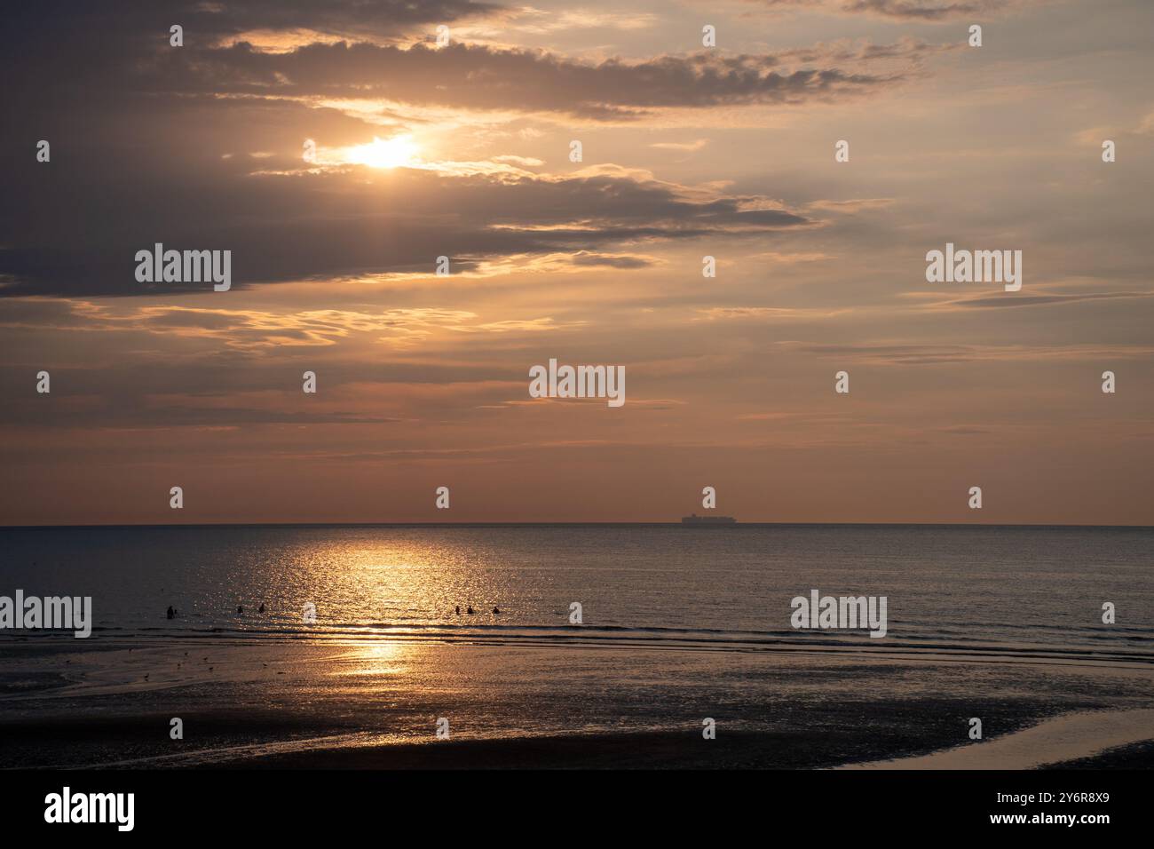 Swimmer water sunset hi-res stock photography and images - Alamy
