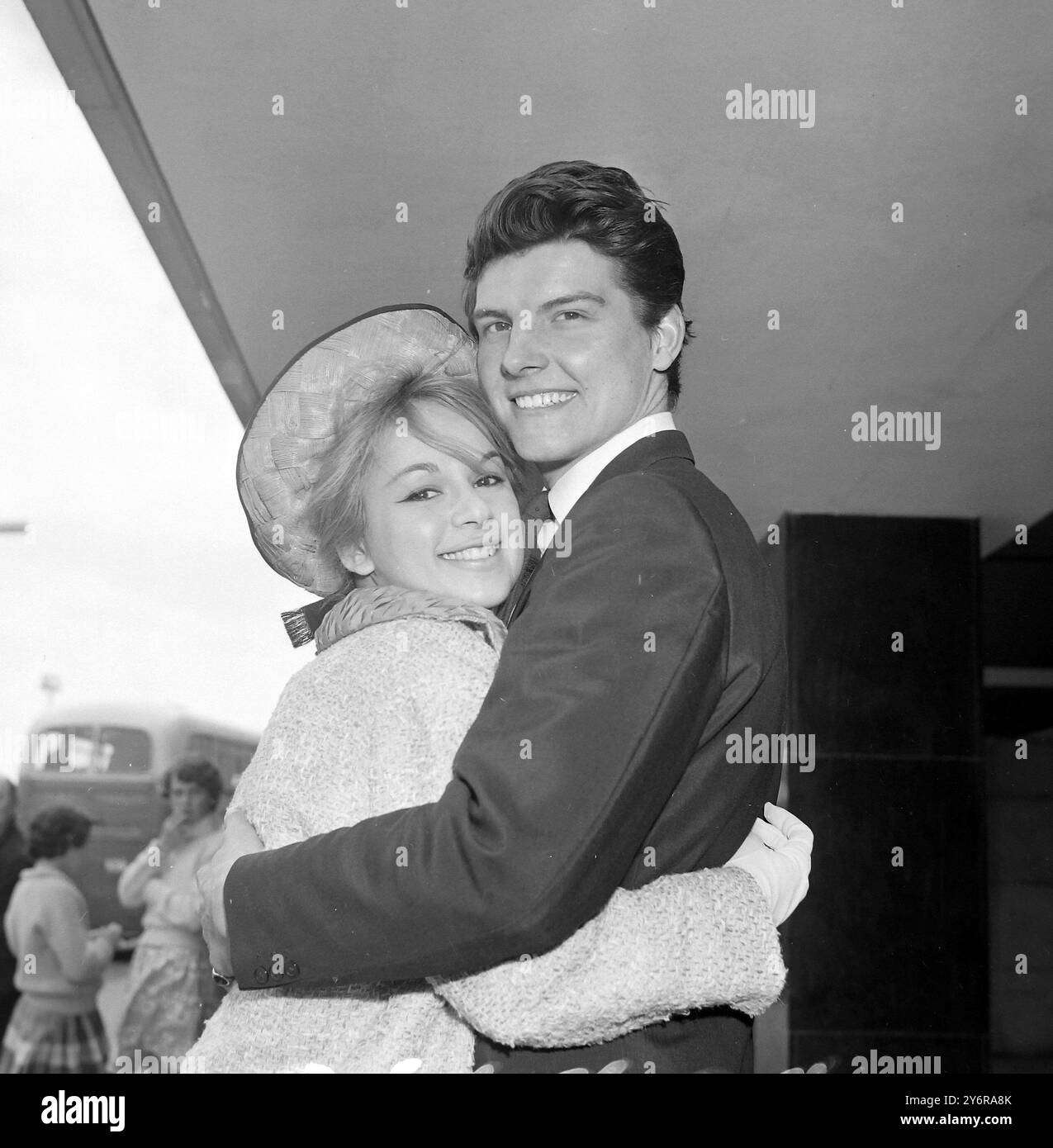 ALIKI VOUYOULAKI WITH ACTOR JESS CONRAD IN LONDON / ; 28 APRIL 1962 ...