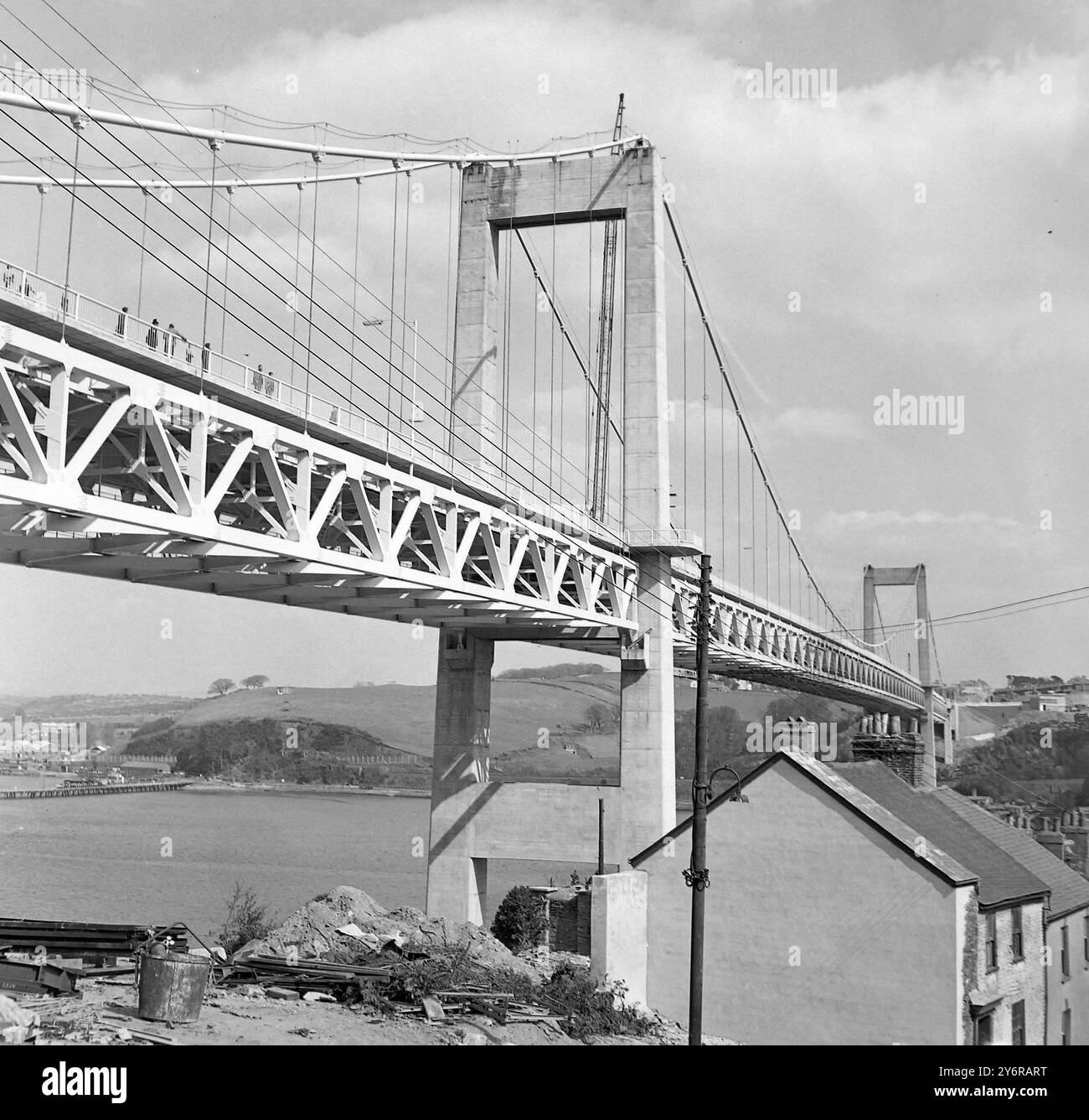 Tamar road bridge Black and White Stock Photos & Images - Alamy
