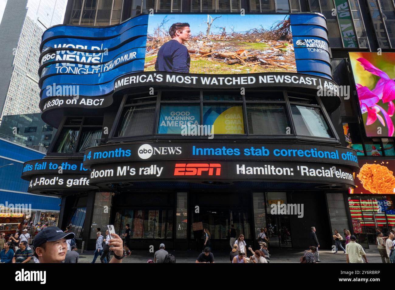 Wrap Around Moving Billboard at ABC TV Network News Studios in Times ...
