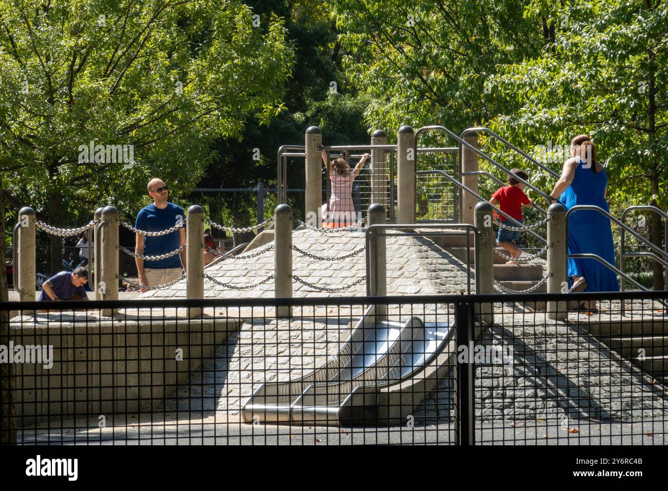 Heckscher Playground is popular and well used in Central Park by ...