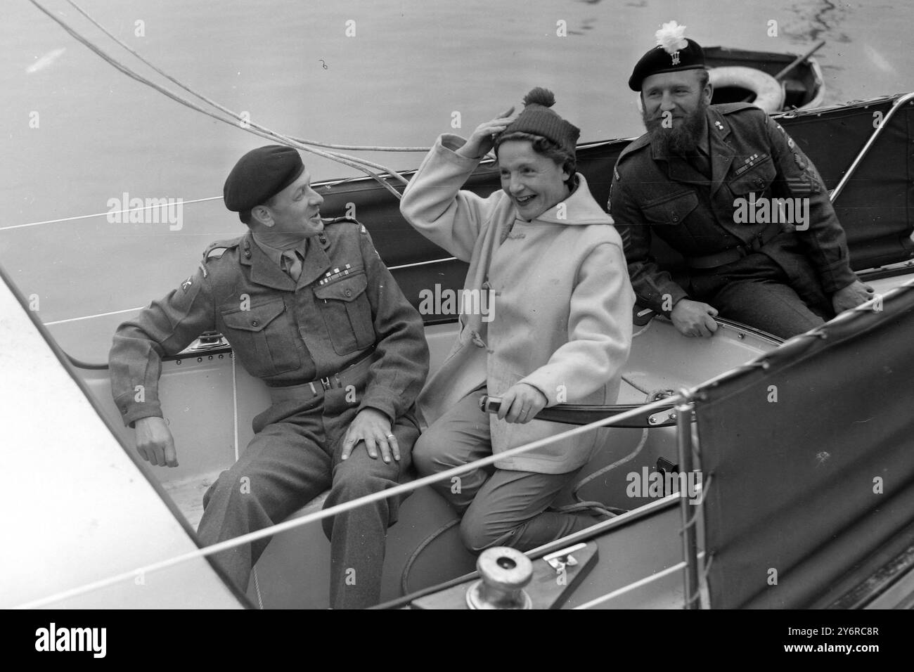 ROBERT BARBER WITH LADY VERONICA CADOGAN IN SOUTHAMPTON / ; 18 APRIL ...