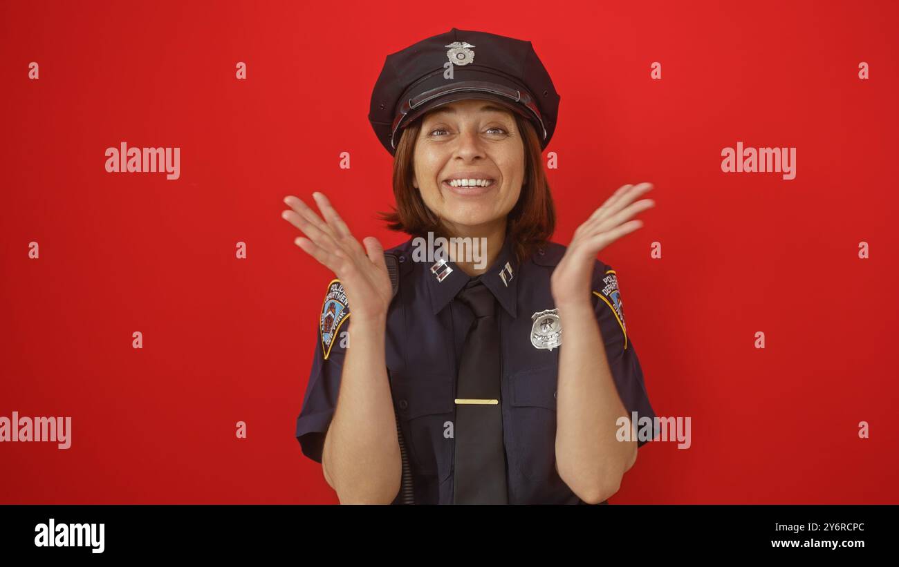 Woman police officer smiling hi-res stock photography and images - Alamy