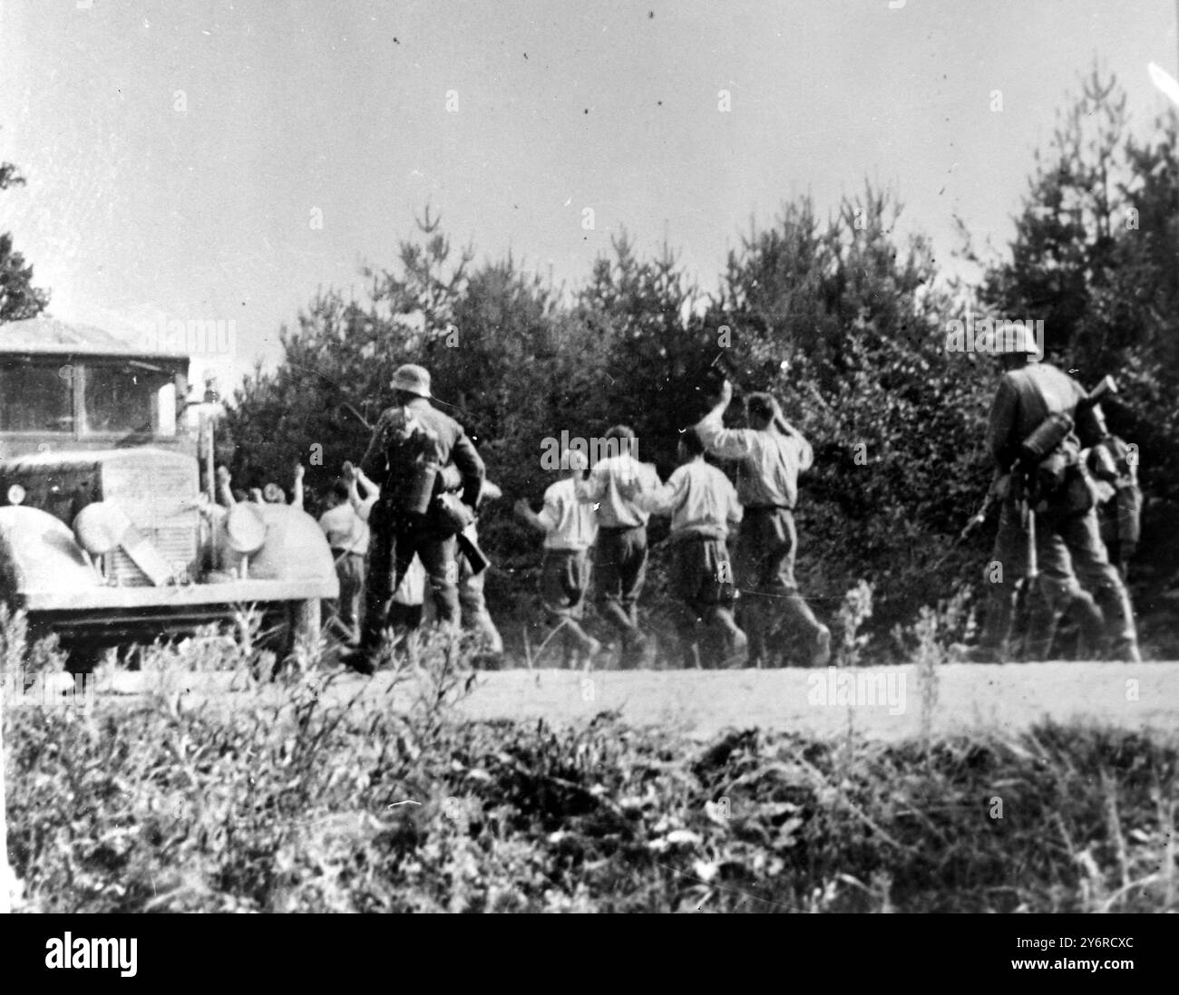 POLISH POWS POLISH SOLDIERS BEING MARCHED OFF - WORLD WAR II PICTURE ...