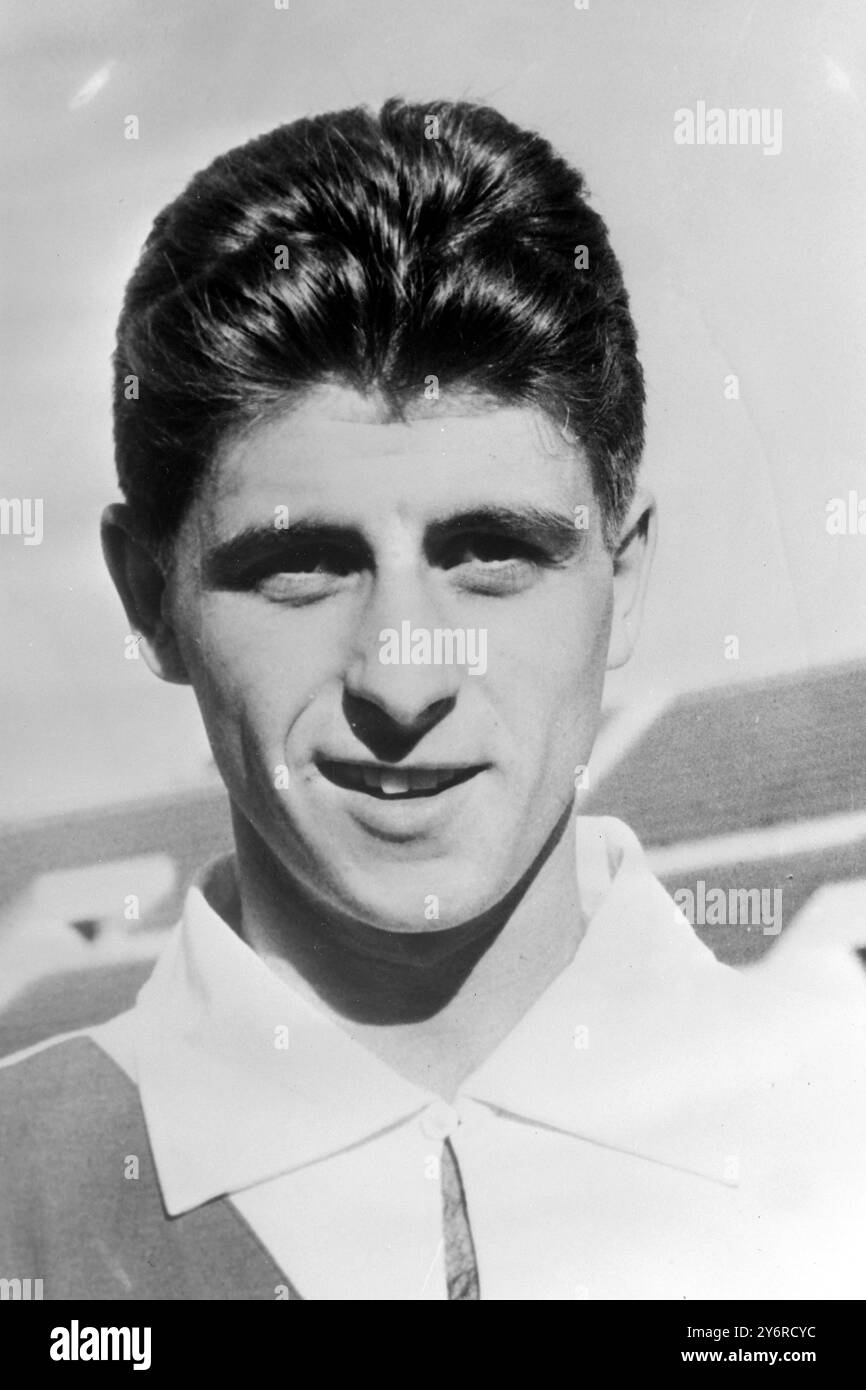 GIOVANNI RIVERA - ITALIAN FOOTBALLER PORTRAIT / ; 17 APRIL 1962 Stock ...