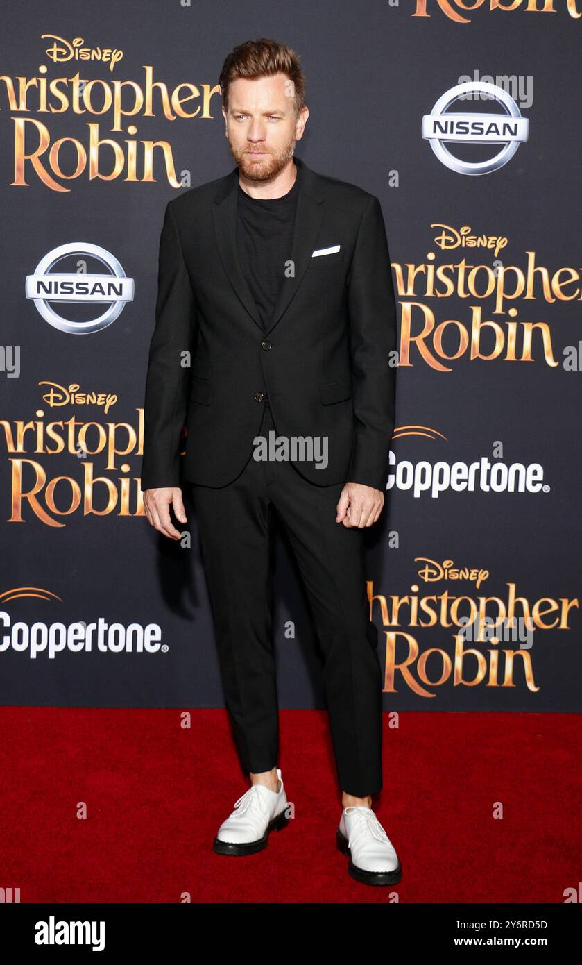 Ewan McGregor at the Los Angeles premiere of 'Christopher Robin' held ...