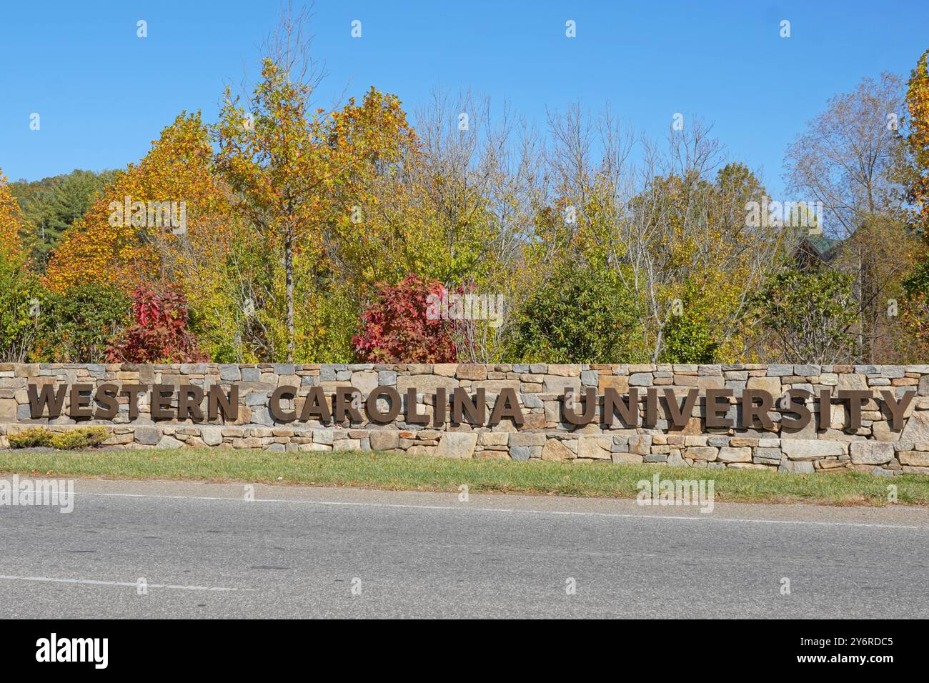 Western Carolina University sign on the edge of campus Stock Photo - Alamy