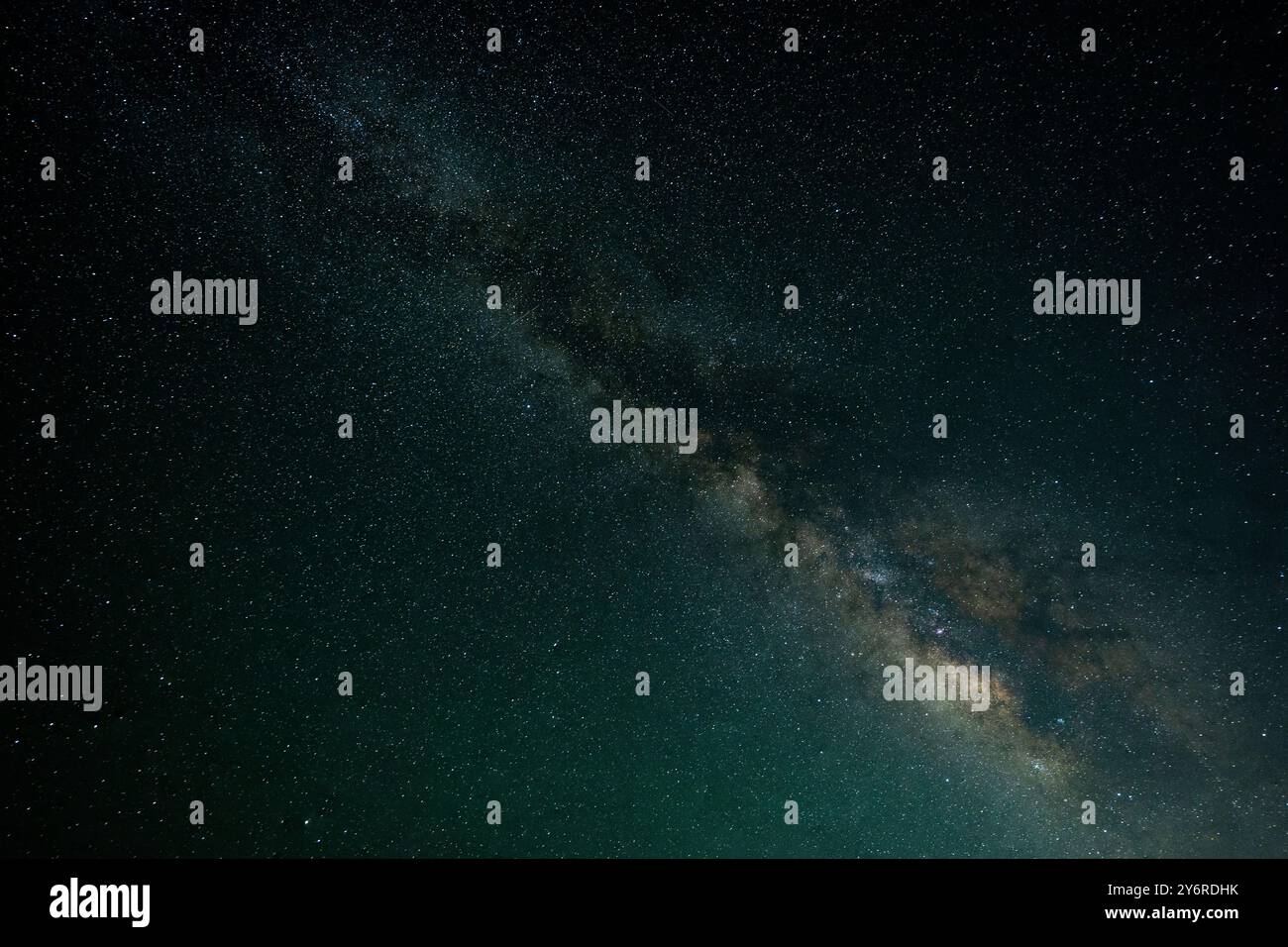 A breathtaking view of the Milky Way galaxy captured in a clear night ...