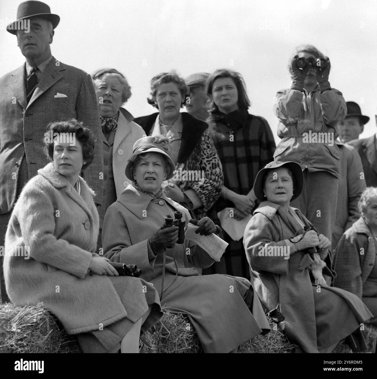 13 APRIL 1962 QUEEN ELIZABETH II, THE PRINCESS ROYAL AND THE QUEEN ...
