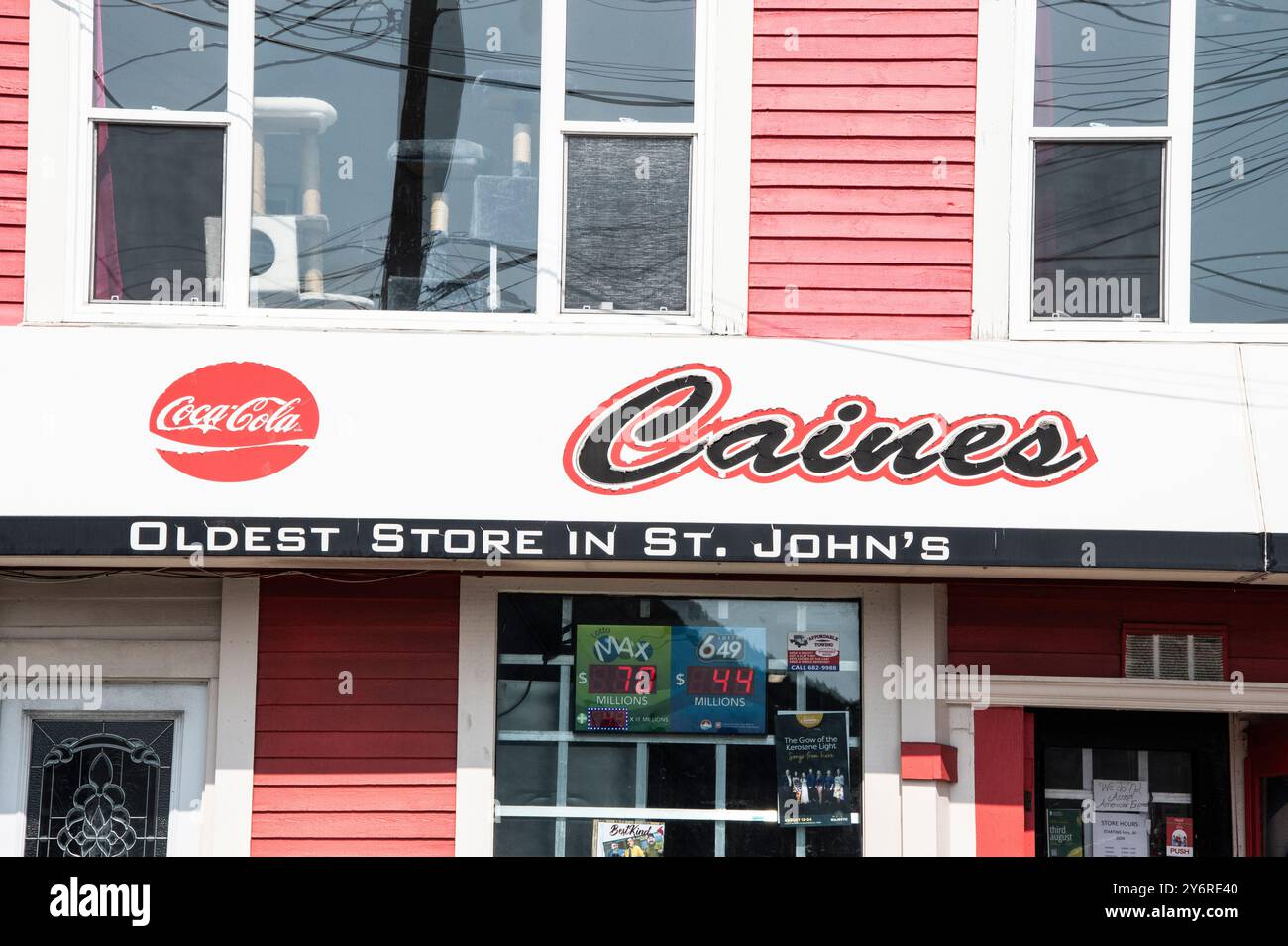 Caines grocery store sign on Duckworth Street in downtown St. John's ...