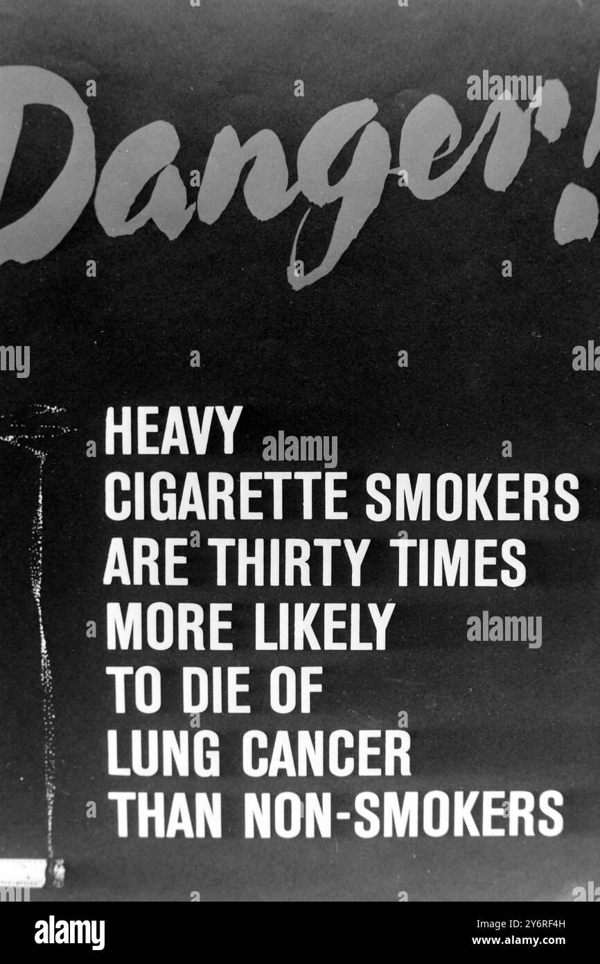 Dangers Of Cigarette Smoking Poster