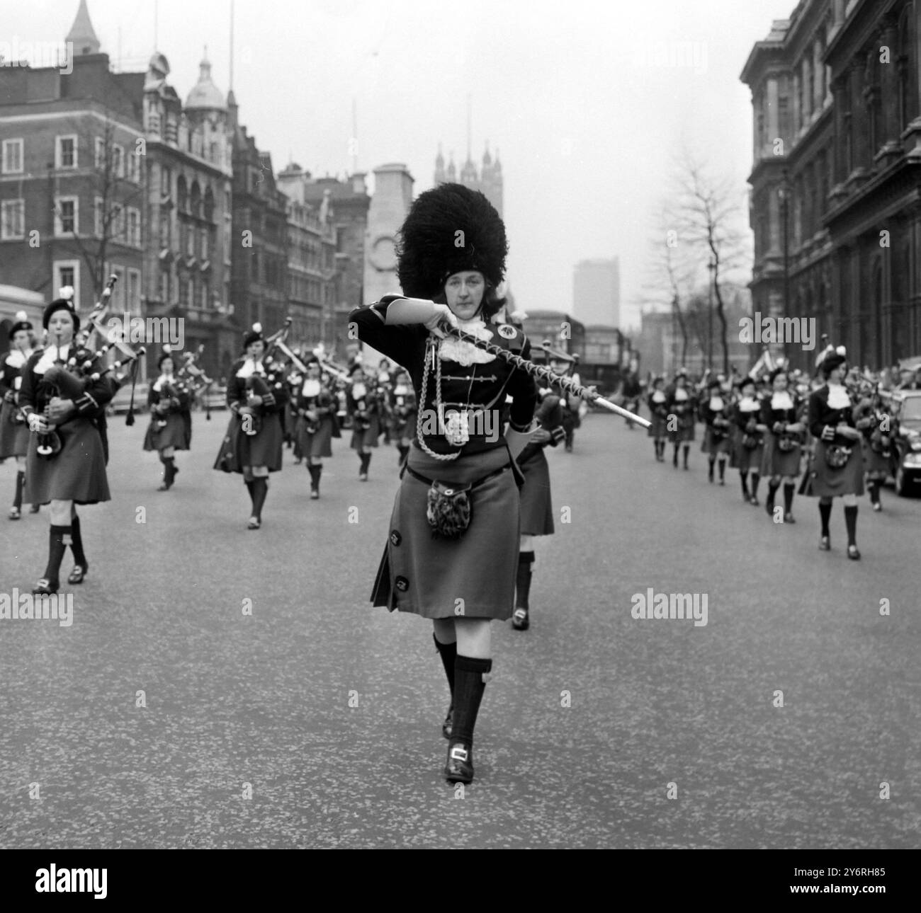 GIRLS ON PARADE IN LONDON 26 MARCH 1962 Stock Photo - Alamy