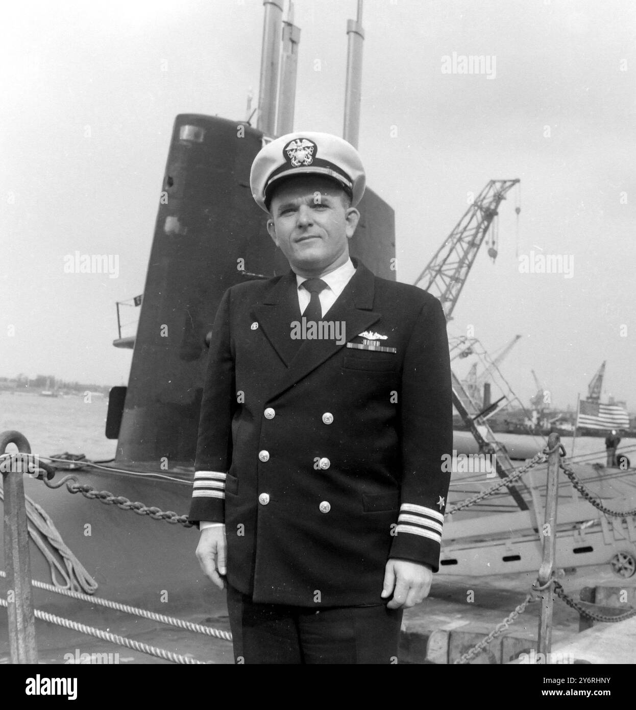 JOHN F FAGAN AT USS SHARK NUCLEAR SUBMARINE / 23 MARCH 1962 Stock Photo ...