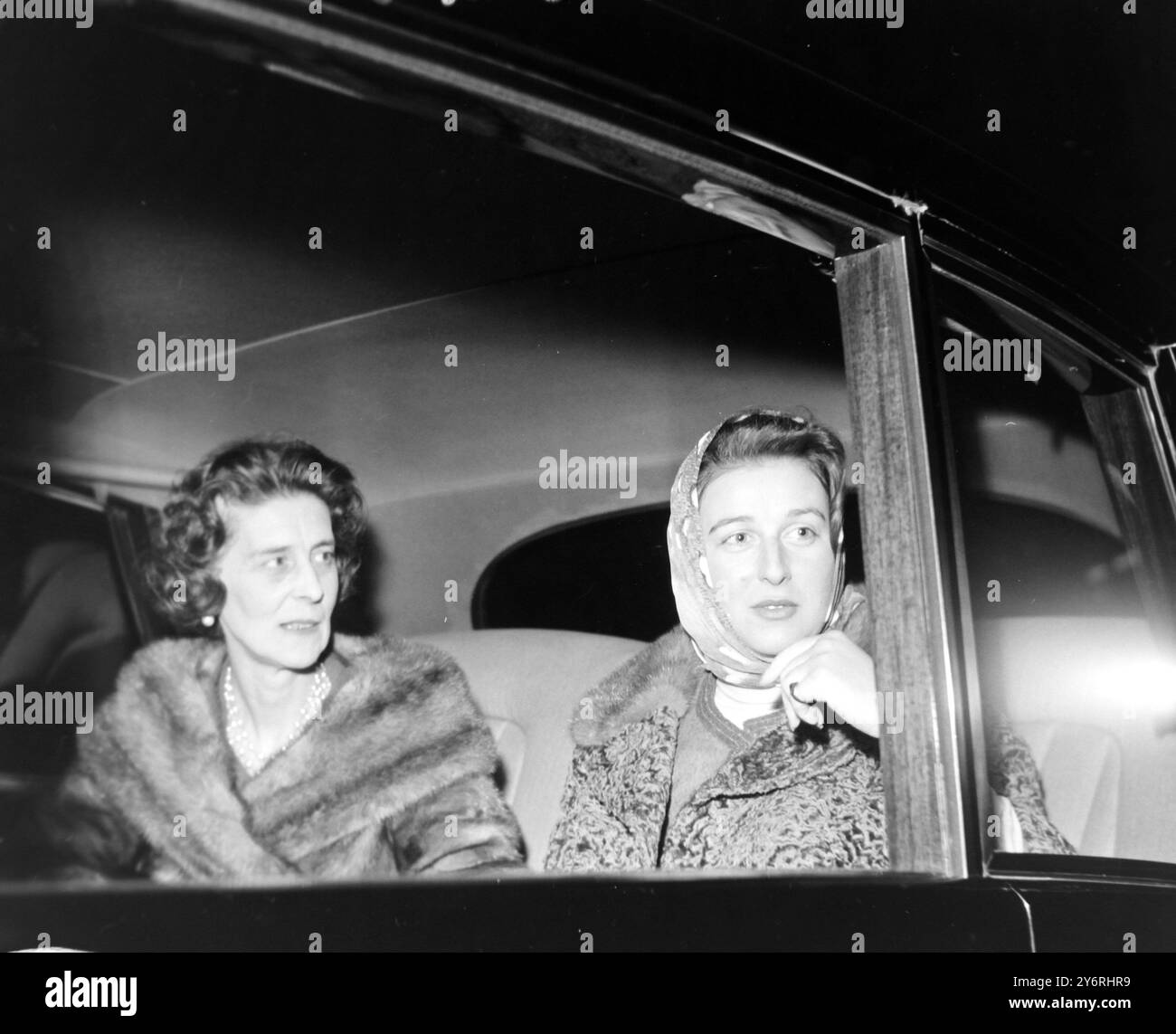 PRINCESS ALEXANDRA PRINCESS MARINA IN A CAR 23 MARCH 1962 Stock Photo ...