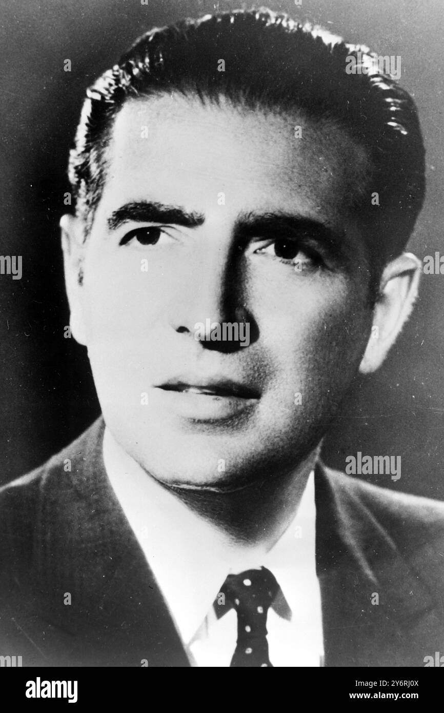 FERNANDO BELAUNDE TERRY PORTRAIT / 23 MARCH 1962 Stock Photo - Alamy