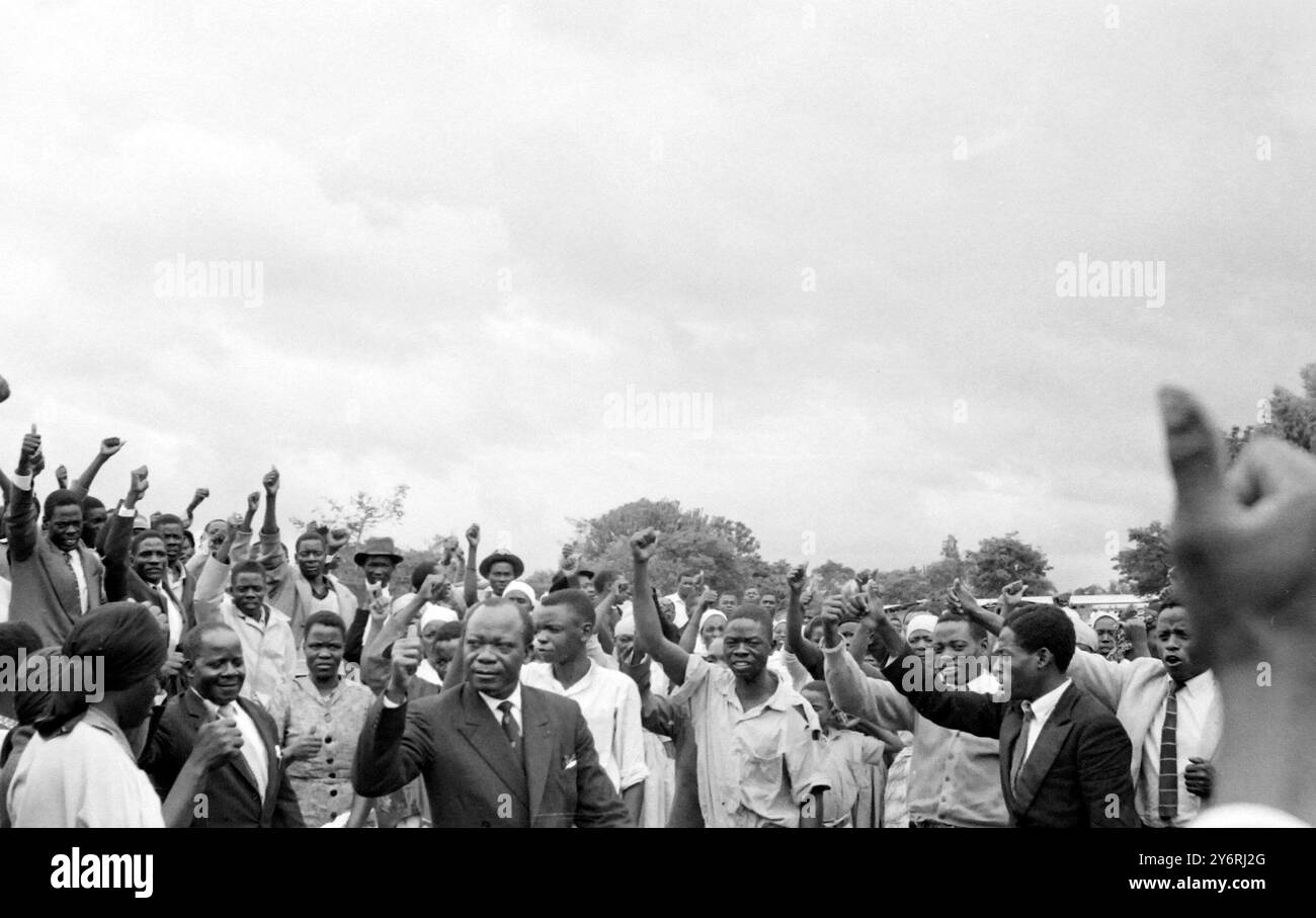 HARRY NKUMBULA AT RALLY IN BROKEN HILL 21 MARCH 1962 Stock Photo - Alamy